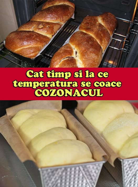 Cat timp se coace cozonacul ca sa nu se arda si la ce temperatura